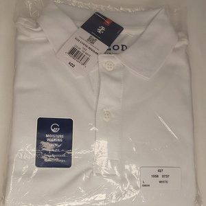 Izod | Shirts & Tops | Boys Large 416 Izod Regular White Moisture Wicking Polo Nwt | Poshmark